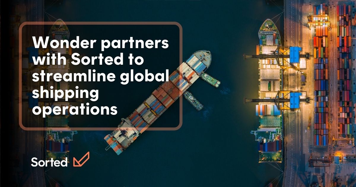 Wonder partners with Sorted for global shipping operations | Sorted